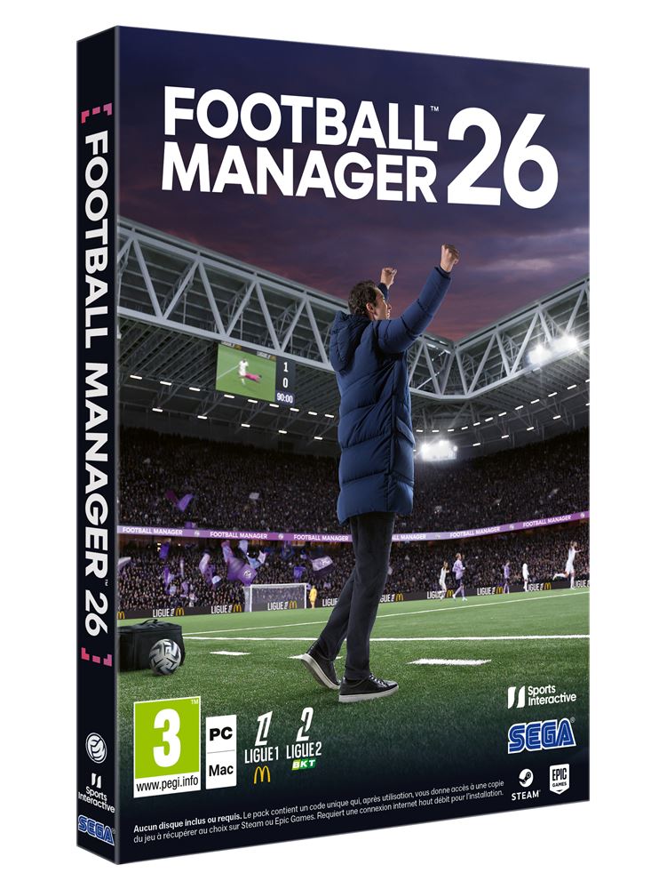 Football Manager 2026 Code in a box PC - Jeux vidéo - Achat & prix | fnac