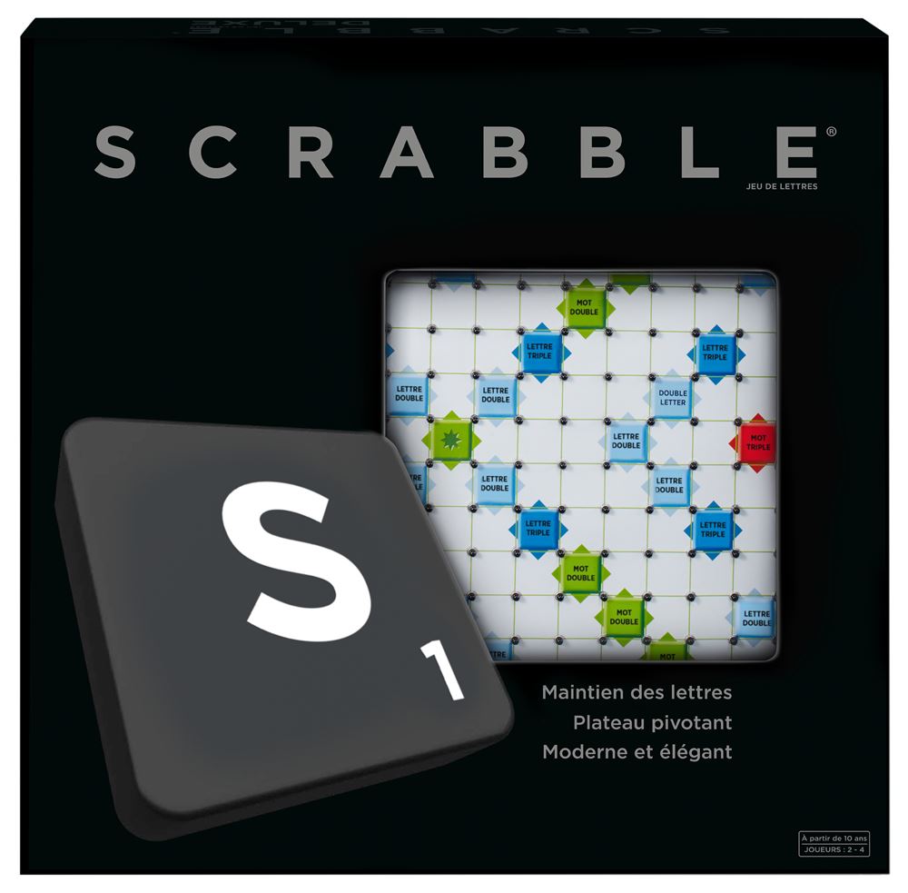 Jeu de culture générale Mattel Scrabble Deluxe - Jeu de culture ...