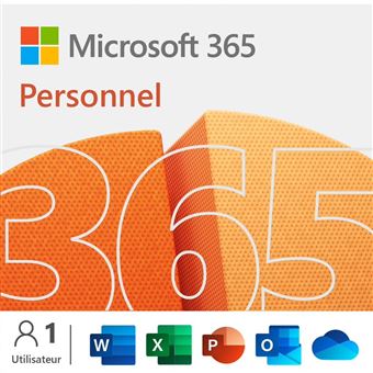 Microsoft 365 Personnel 1 utilisateur Abonnement 12 mois - Logiciels ...
