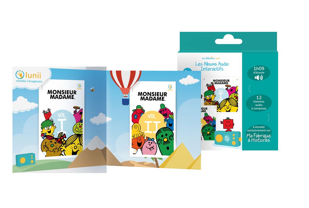 Lunii Coffret Monsieur Madame Vol. 1 & 2 Livres audio interactifs dès 3 ...