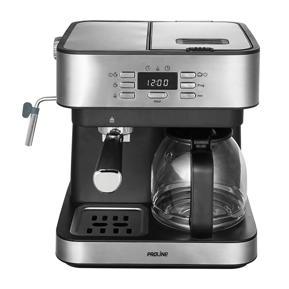 Combiné expresso cafetière Proline CBE18 1850 W Argent et Noir - Achat ...