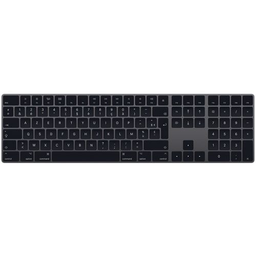 Clavier Apple Magic Keyboard avec pavé numérique Gris Sidéral - Clavier ...