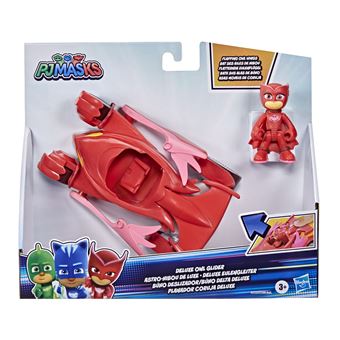 Figurine Bibou Pyjamasques Véhicule d'action Astro-Hibou de Luxe Rouge ...