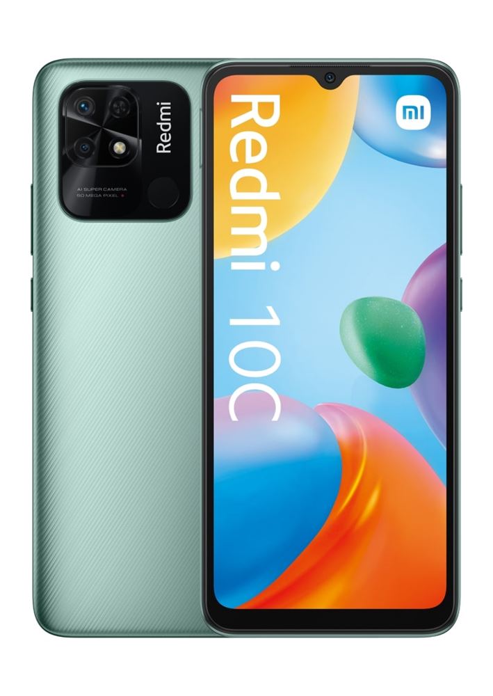 Smartphone Xiaomi Redmi 10C 6.71" Double nano SIM 64 Go Vert menthe ...