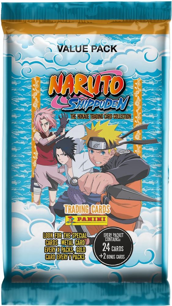Fat Pack de 24 cartes à collectioner avec 2 cartes bonus Panini Naruto ...