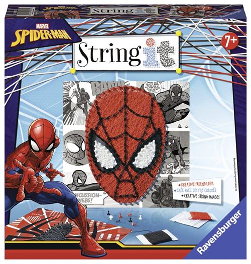 Kit créatif Ravensburger Spider-Man String it Midi - Autres jeux ...