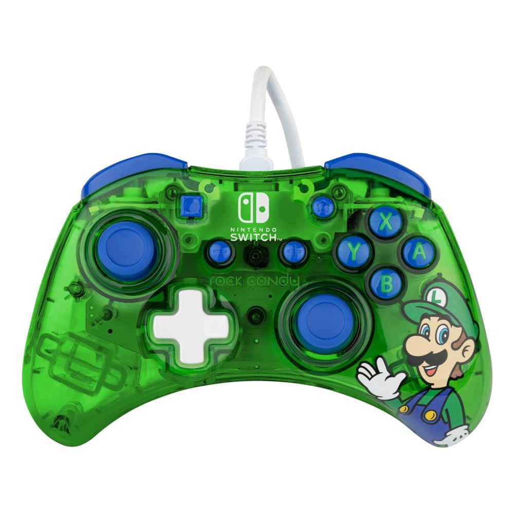 PDP ROCK CANDY WIRED CONTROLLER LUIGI LI - Manette à la Fnac