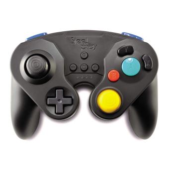 Manette Nintendo Switch Steelplay Neo Retro Pad sans fil Noir ...