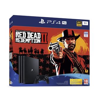 Pack Console Sony PS4 Pro 1 To Noir + Red Dead Redemption 2 - Console ...