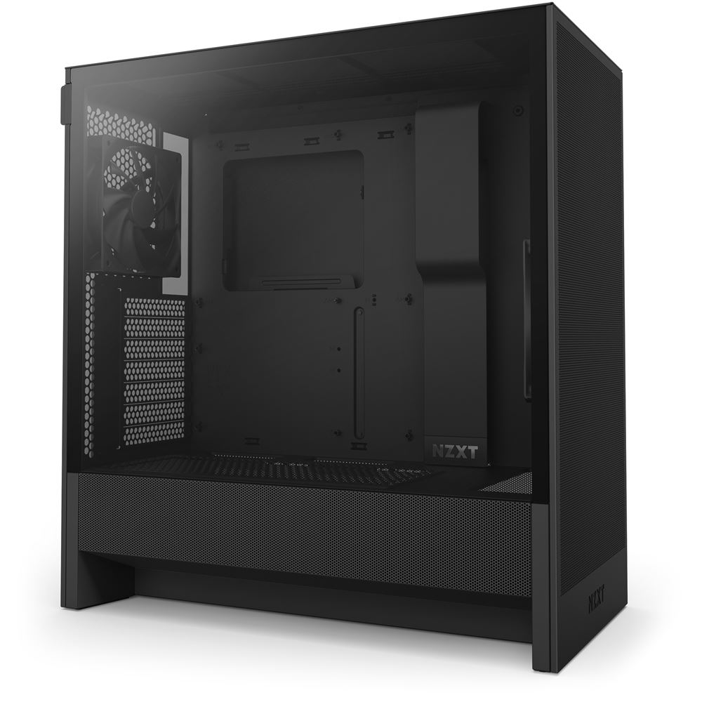 Boîtier PC NZXT H5 FLOW moyen tour noir avec panneau latéral verre ...