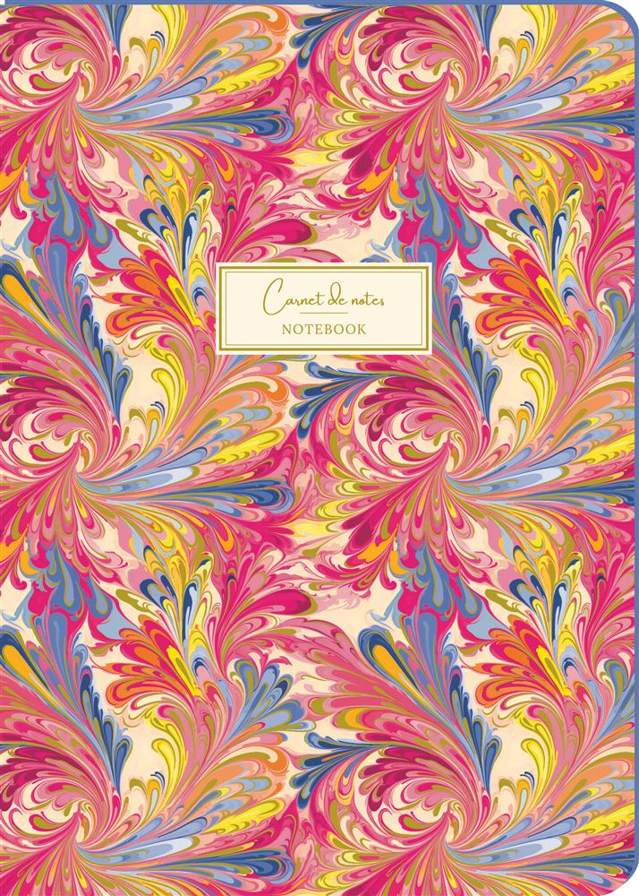 Carnet de notes A5 Pictura Soft touch Marbling coloré - Carnets et ...