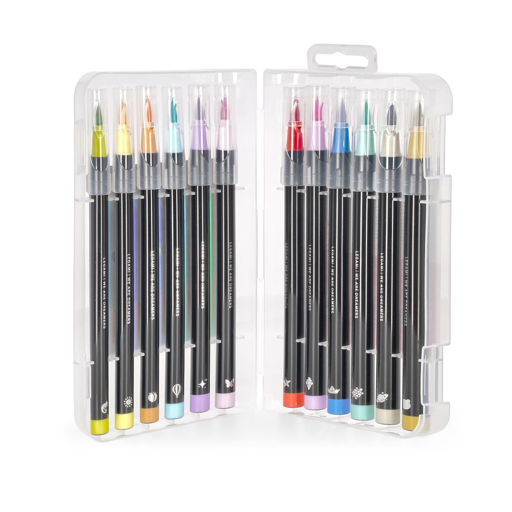Set de 12 feutres pinceaux Legami Couleurs Pastel - Feutre - Achat ...