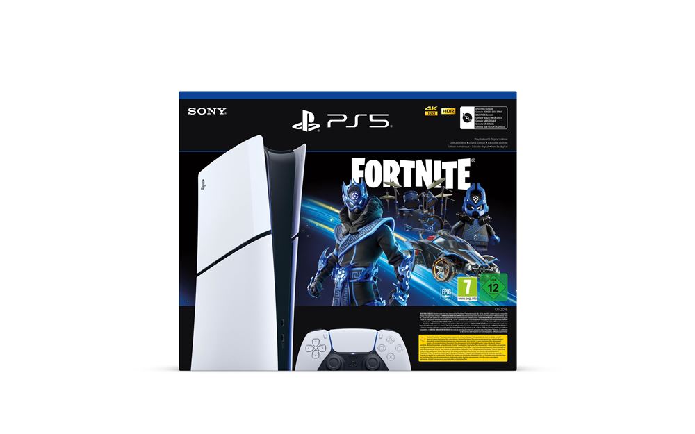 Pack Console Sony édition numérique PlayStation®5 modèle Slim Fortnite® Cobalt Star - Console ...