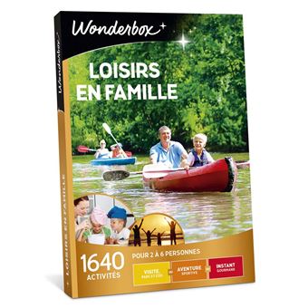 Coffret cadeau Wonderbox Loisirs en famille - Coffret cadeau - Achat ...