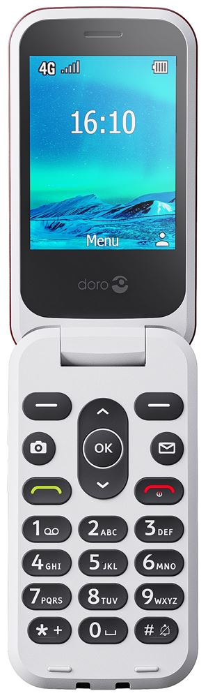 Téléphone portable à clapet séniors Doro 2880 2,8" Micro SIM Rouge ...