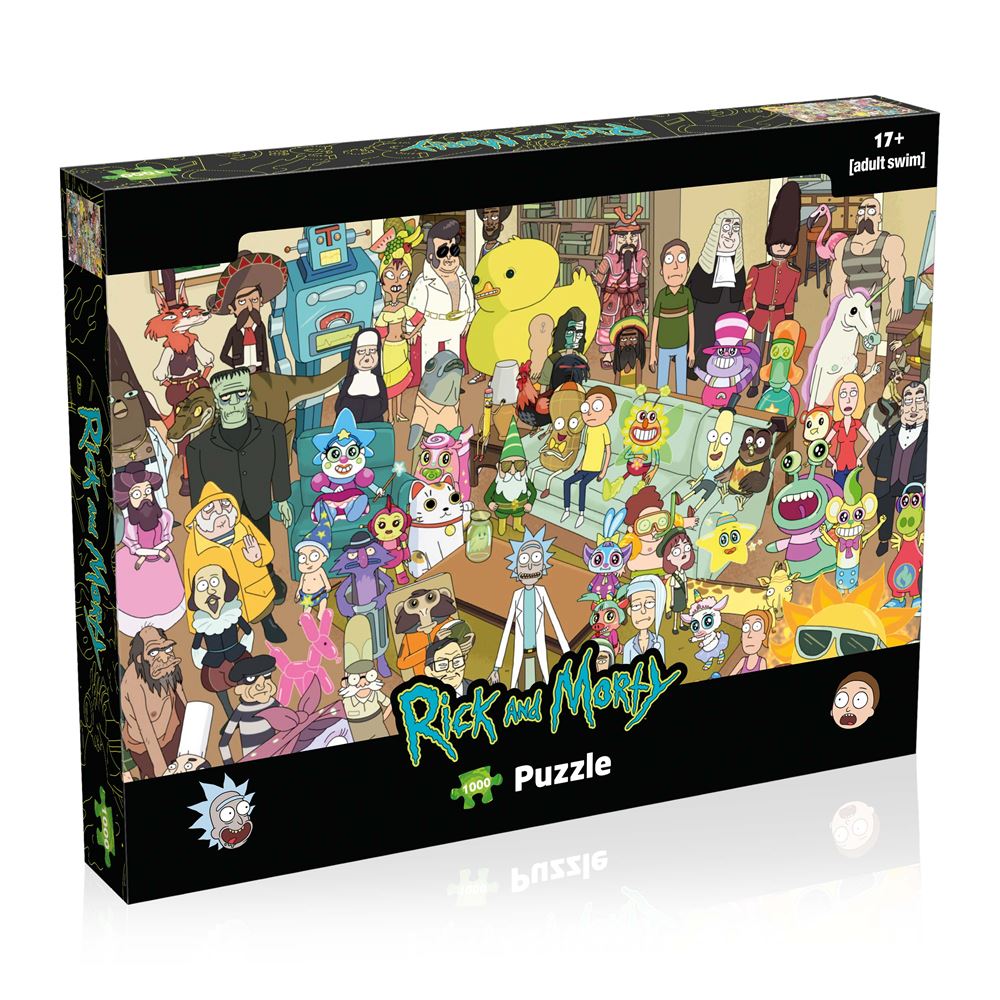 Puzzle 1000 pièces Winning Moves Rick and Morty Total Rickall - Puzzle ...