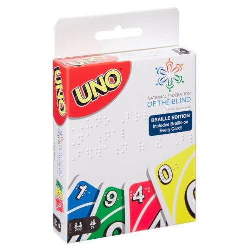 Jeu de cartes Mattel UNO Braille - Jeux d’ambiance - Achat & prix | fnac