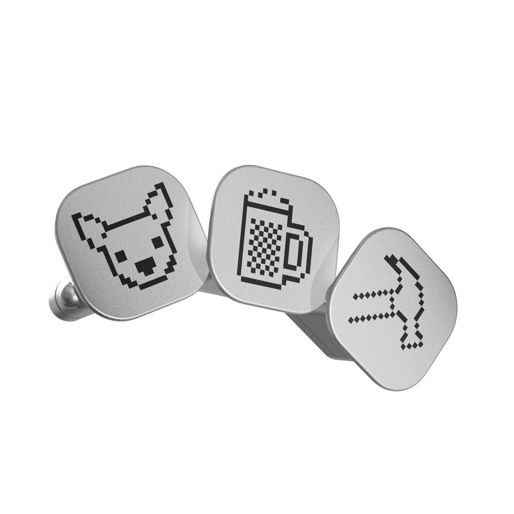 Pack 1 badges Ledger Gris et Noir pour cryptowallet Nano™ Gen5 - Autres ...