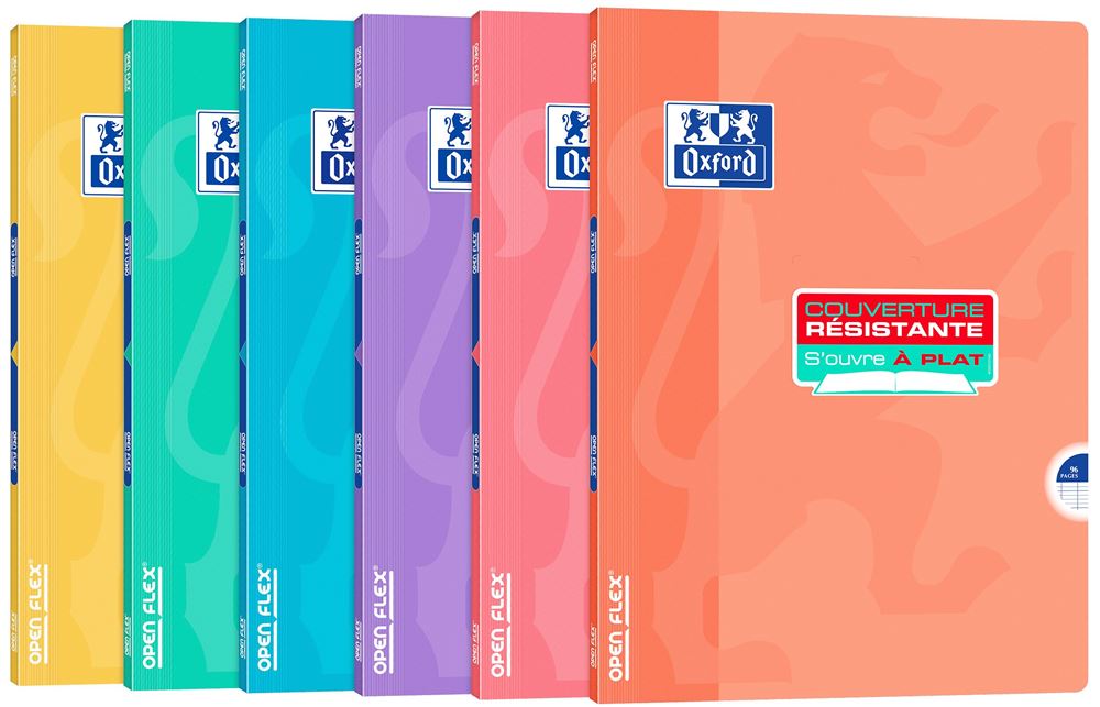 Cahier grand format Oxford OpenFlex Pastel 24 x 32 cm Grands Carreaux ...