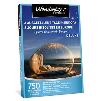 Wonderbox 3 jours insolites en Europe Deluxe 2023 - Coffret cadeau ...