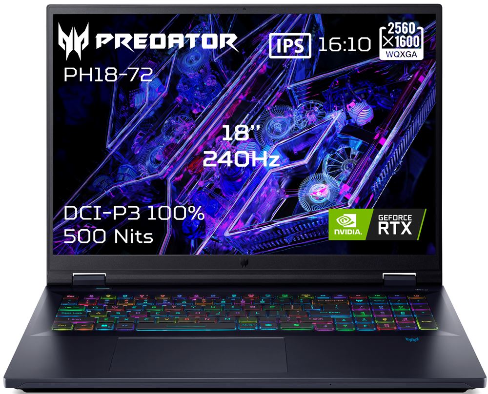 PC portable gaming Acer Predator Helios Neo 18 AI PHN18-72-99MT 18 ...