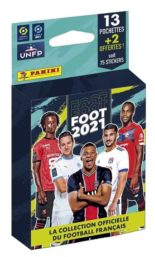 Jeu de cartes Panini Blister 15 pochettes Football 2020 2021 - Carte à ...