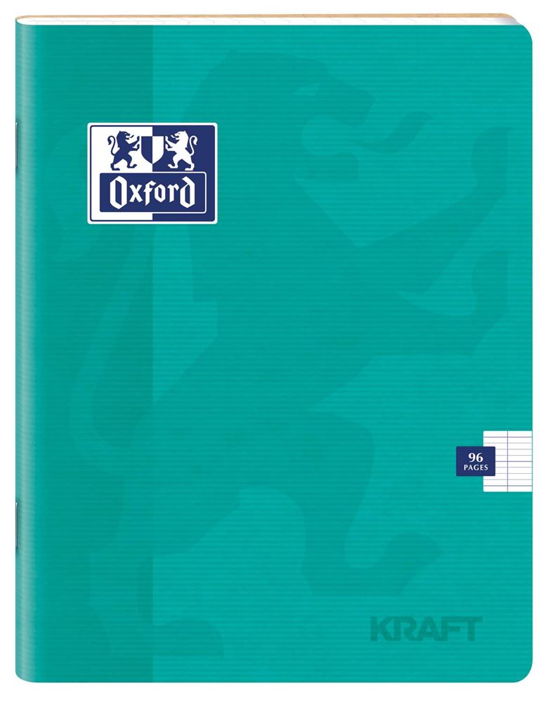 Cahier petit format Oxford Kraft 96 pages seyès Modèle aléatoire ...