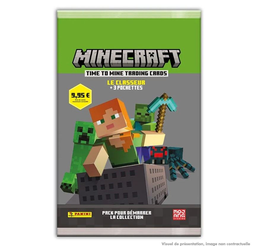 Jeu de cartes Panini Minecraft 2 TC Pack de démarrage - Jeu de cartes ...