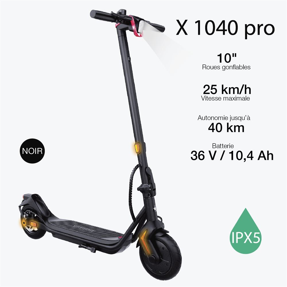 Trottinette électrique Wispeed X1040 Pro 700 W Noir - Trottinette ...