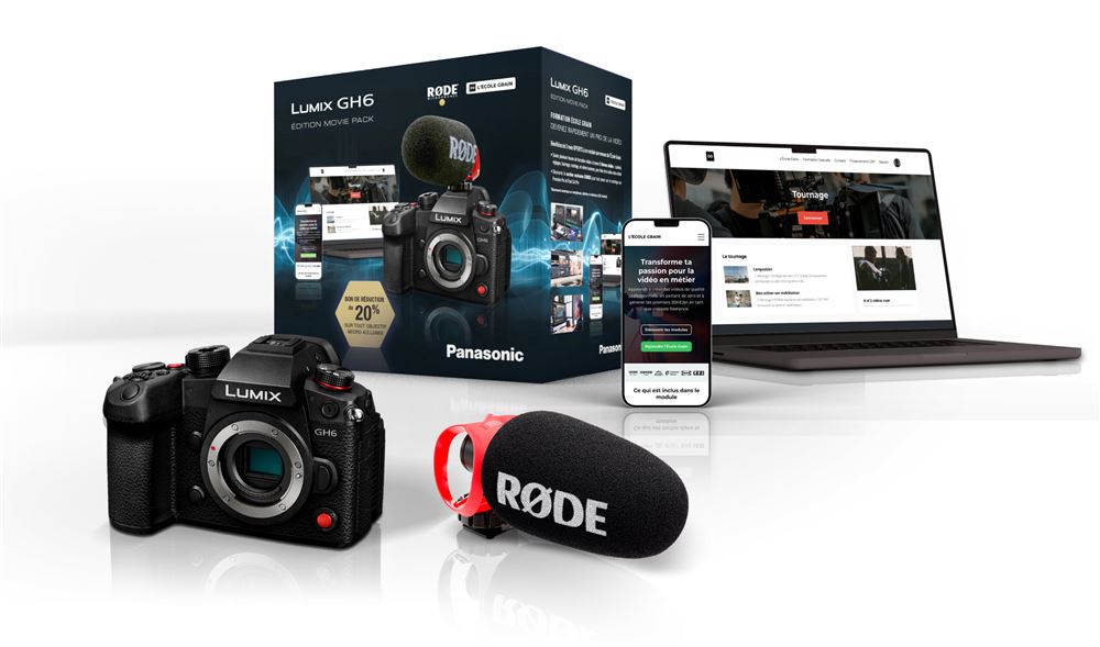 Pack Appareil photo hybride Panasonic Lumix GH6 Micro 4/3 nu Noir ...