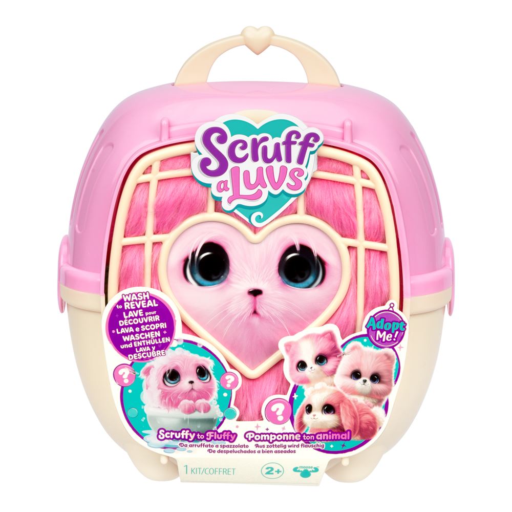 Animal en peluche Scruff A Luvs Boule de poils Rose - Animal en peluche - Achat & prix | fnac