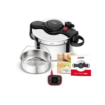 SEB Cocotte-minute 7,5 L Clipso Now+ Minuteur intelligent P4904850 ...