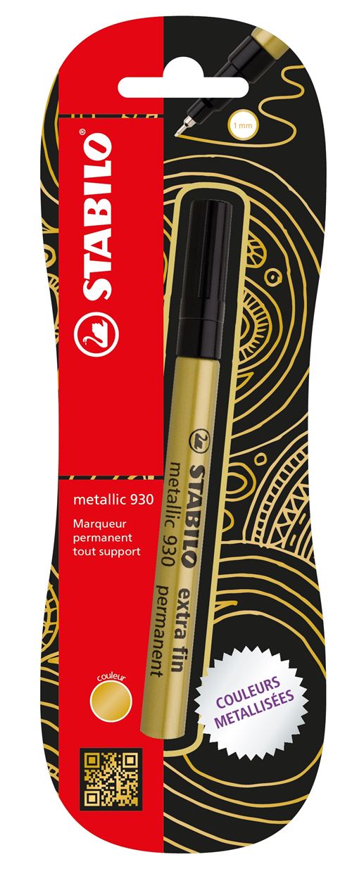 Marqueur Stabilo Métallique 930 Or - Surligneur Et Marqueur - Achat ...