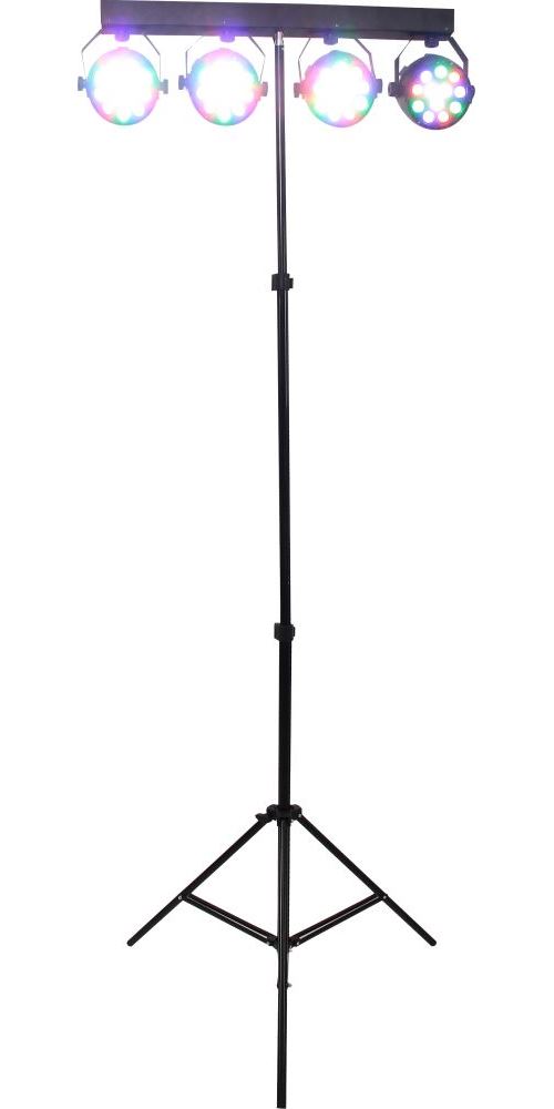 Support de Lumière Boost LIGHT70 avec 4 projecteurs PAR 12 x 1W RGB ...