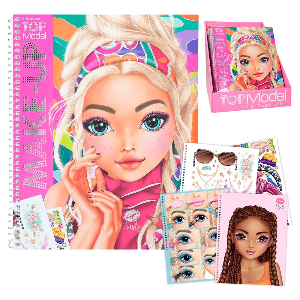 Dessin et coloriage enfant Top Model Album à colorier Make-up - Dessin ...