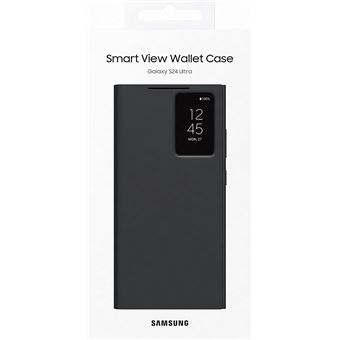 Smart View Case Zwart met kaarthouder voor Samsung Galaxy S24 Ultra ...
