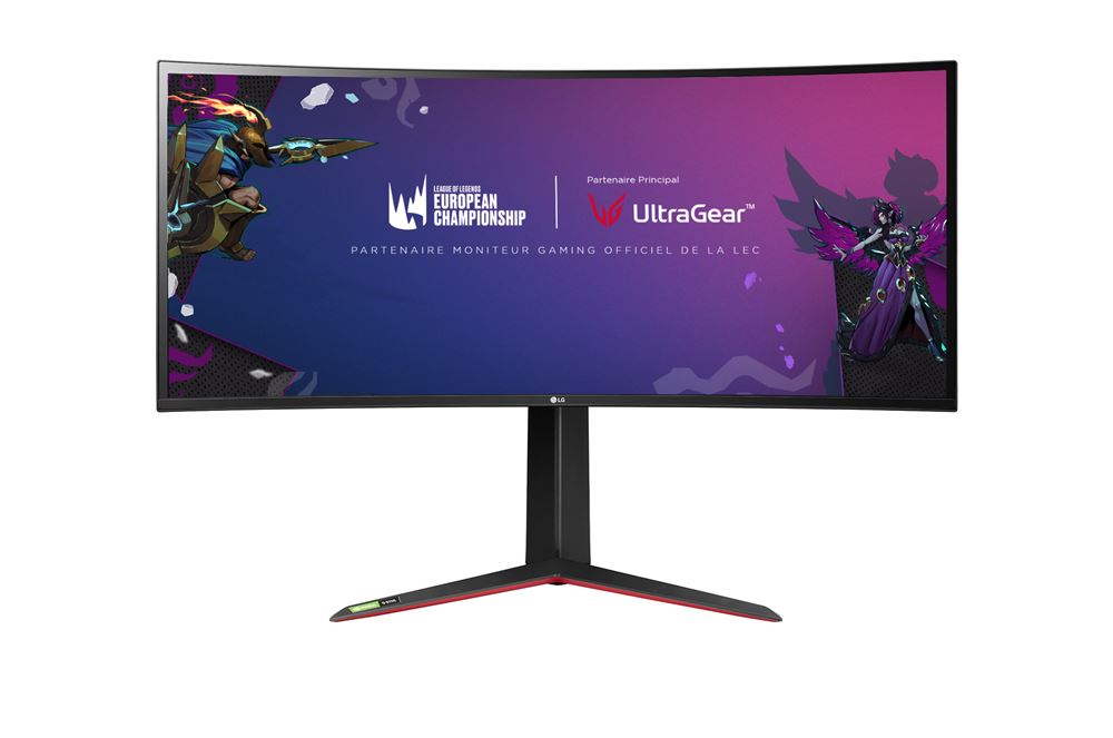 Ecran LED PC gaming LG 34GN850P-B 34" incurvé UWQHD Noir et Rouge ...
