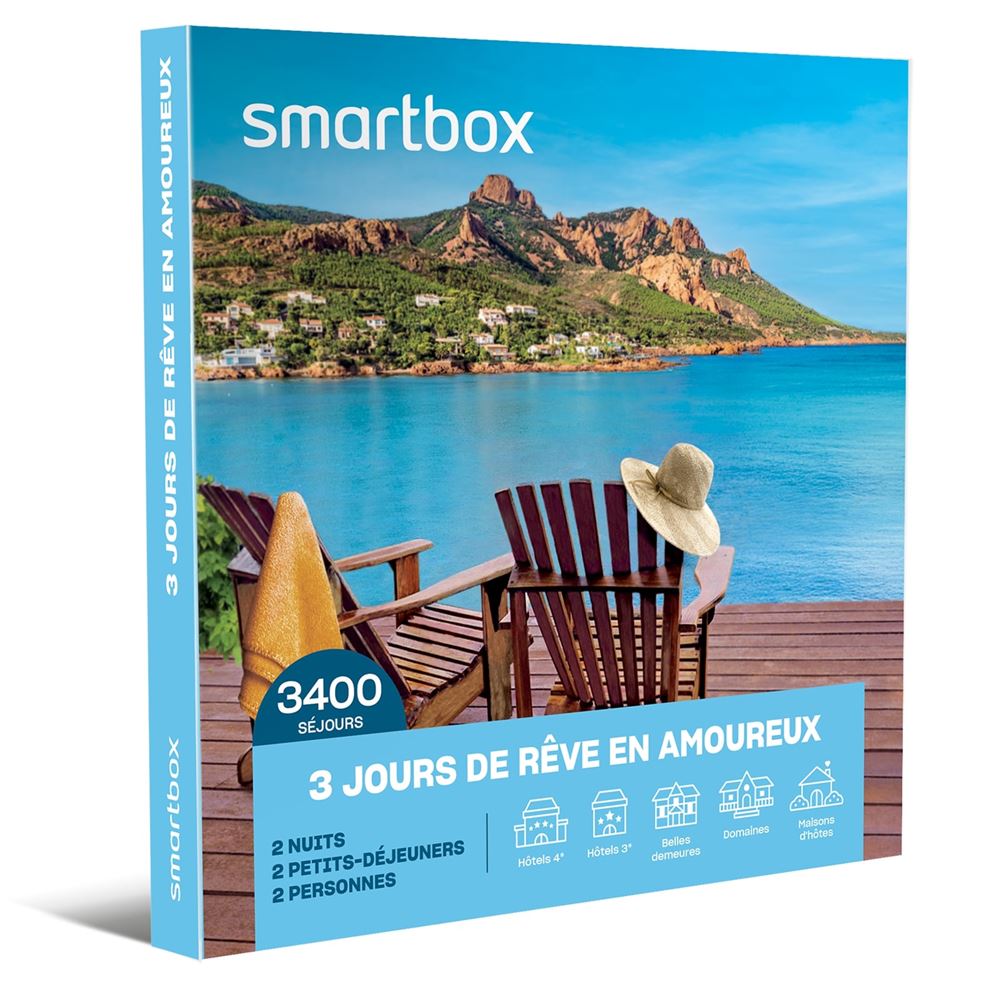 Coffret cadeau SmartBox 3 jours de rêve en amoureux - Coffret cadeau - Achat & prix | fnac