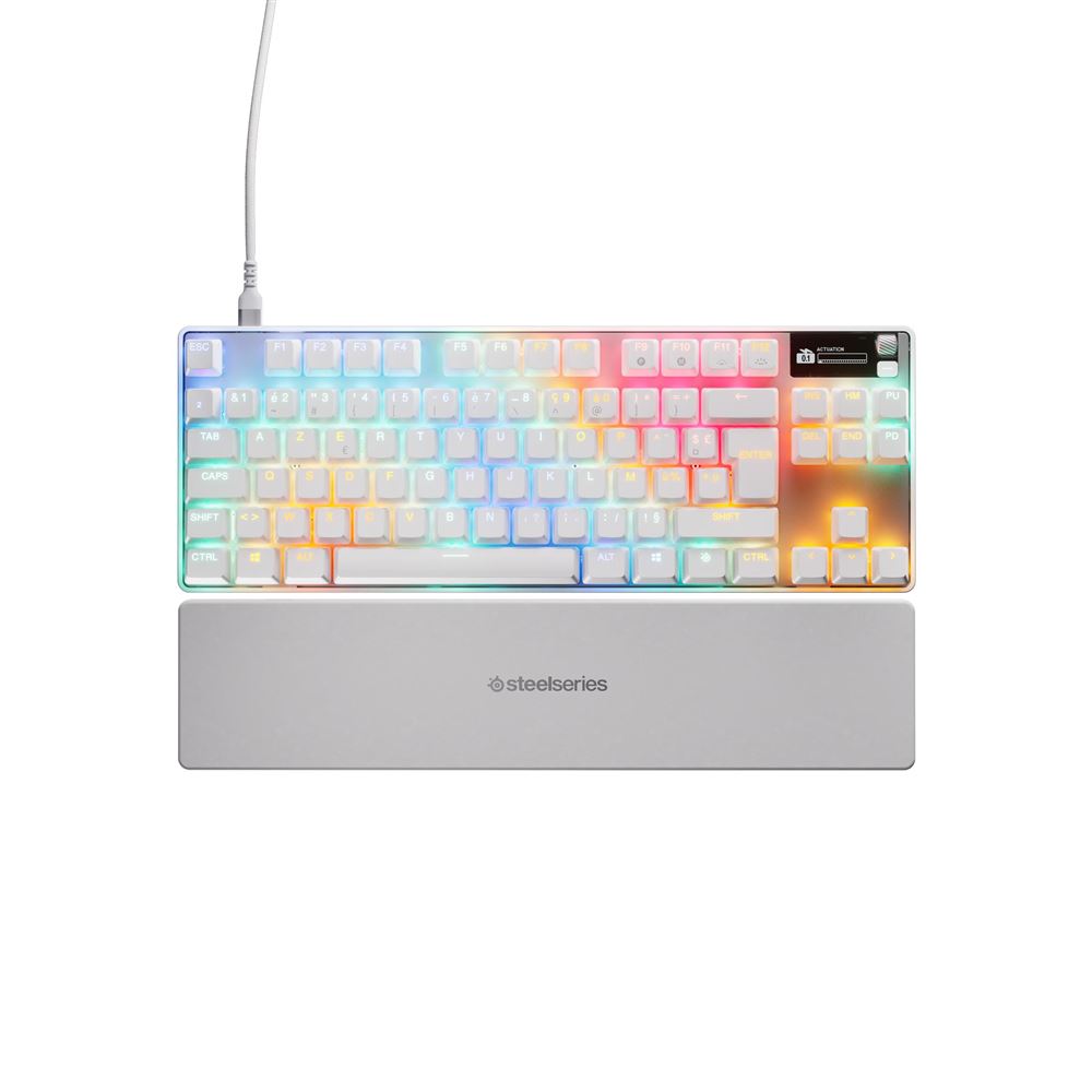 Clavier gaming filaire Azerty SteelSeries Apex Pro TKL Gen 3 Blanc ...
