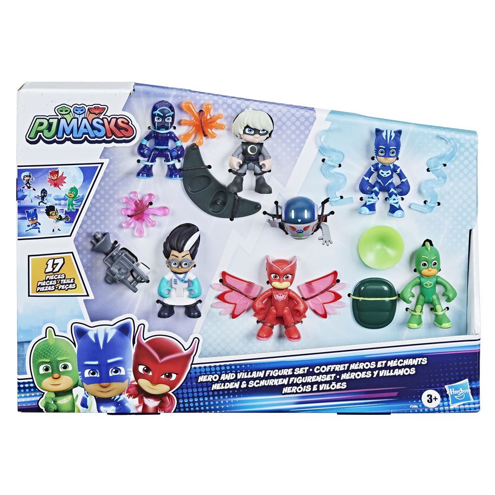 -5€44 sur Figurines PJ Masks Pyjamasques Coffret Héros et Méchants ...