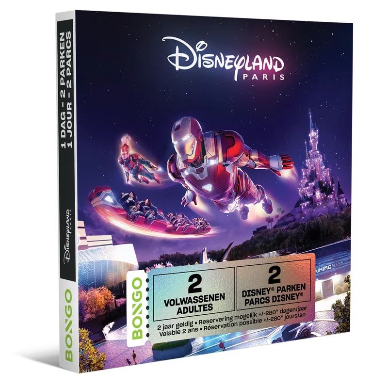 Coffret Cadeau Bongo Disneyland Paris For 2 -1 Day / 2 Parks FR/NL ...