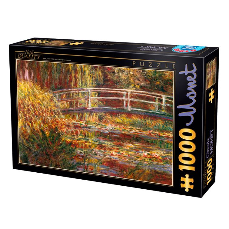 Puzzle 1000 pièces D-Toys Claude Monet Le Pont Japonais - Puzzle ...