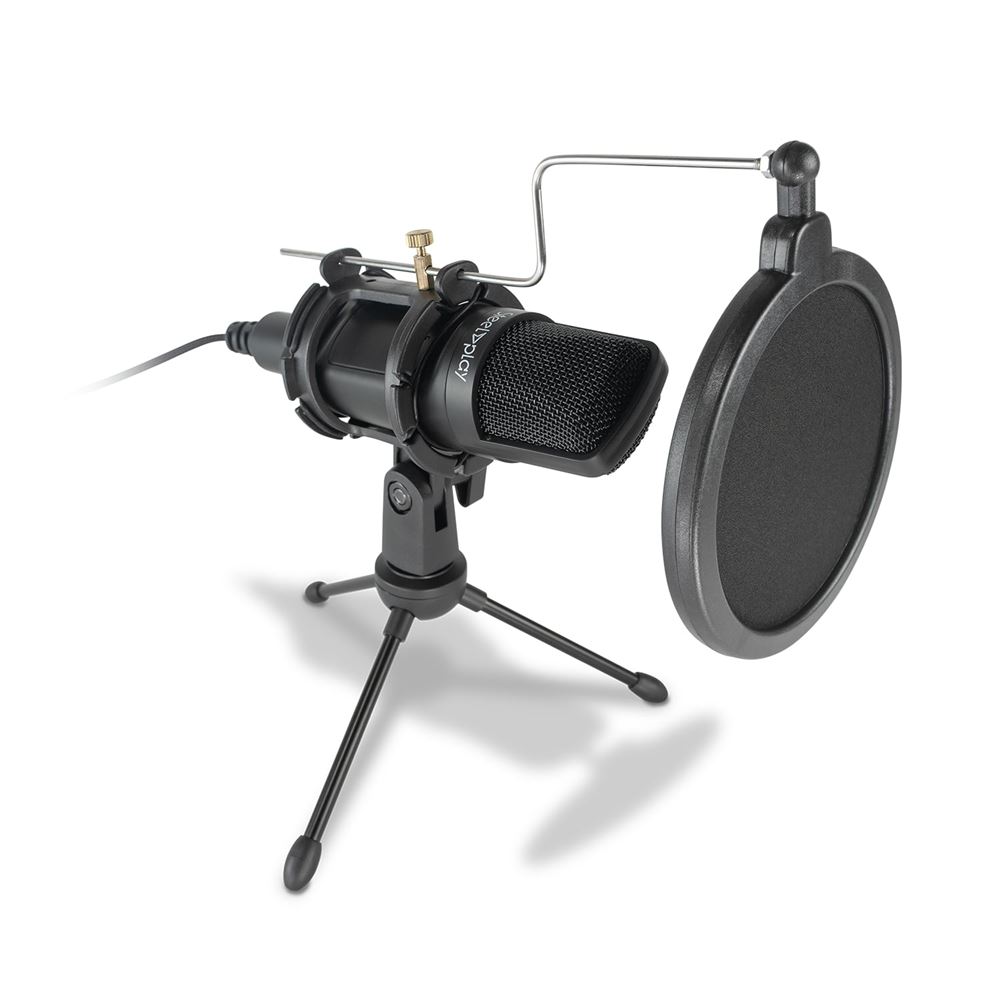 Kit Micro USB avec filtre anti pop Steelplay Stream Mic Noir ...