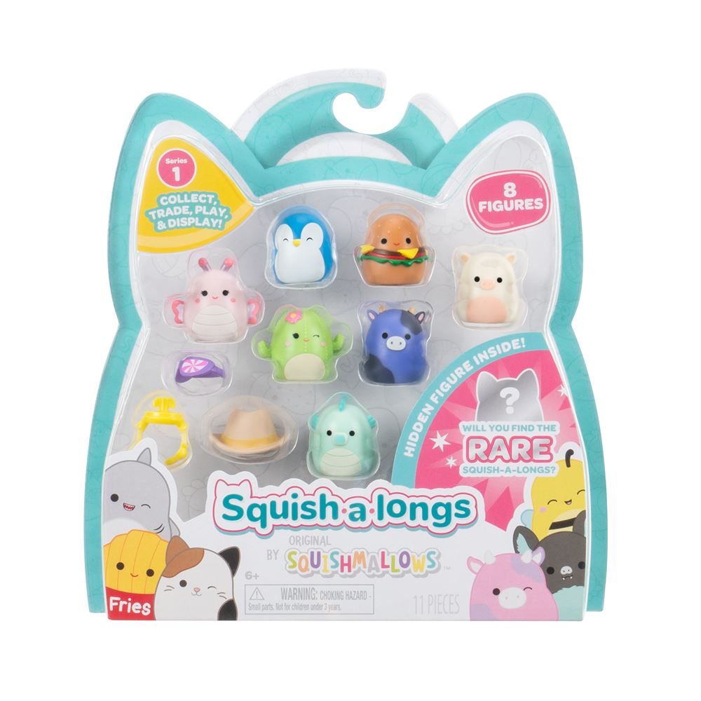 Pack de 8 Figurines Squish-a-long Squishmallows Series 1 - Figurine ...