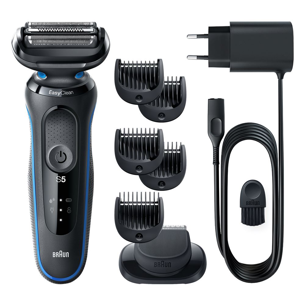 Rasoir électrique Braun Series 5 51-B1500s Noir et bleu - Achat & prix ...