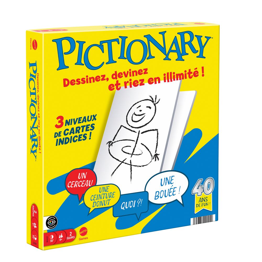 Jeu classique Mattel Pictionary - Jeux classiques - Achat & prix | fnac
