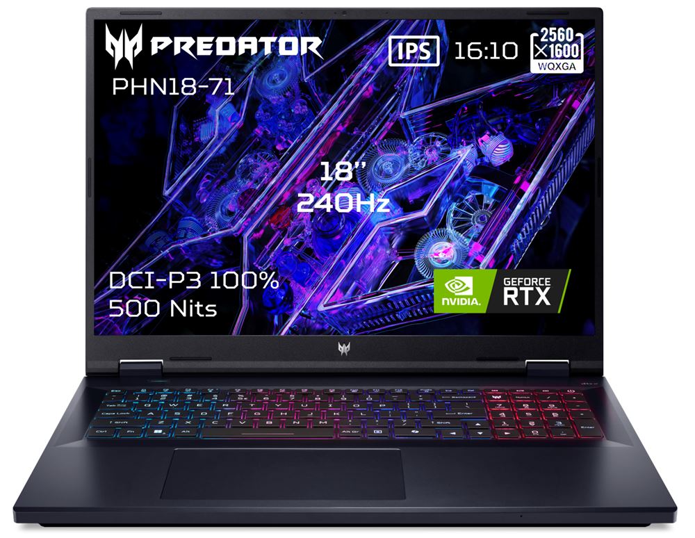 PC Portable Gaming Acer Predator Helios Neo 18 PHN18-71-77JD 18" WQXGA ...
