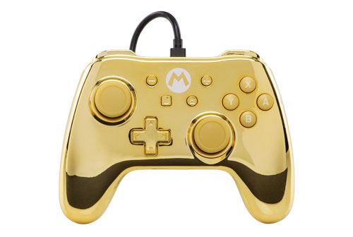 PowerA Gold Chrome Mario - Game Pad - kabelgebunden - für Nintendo ...