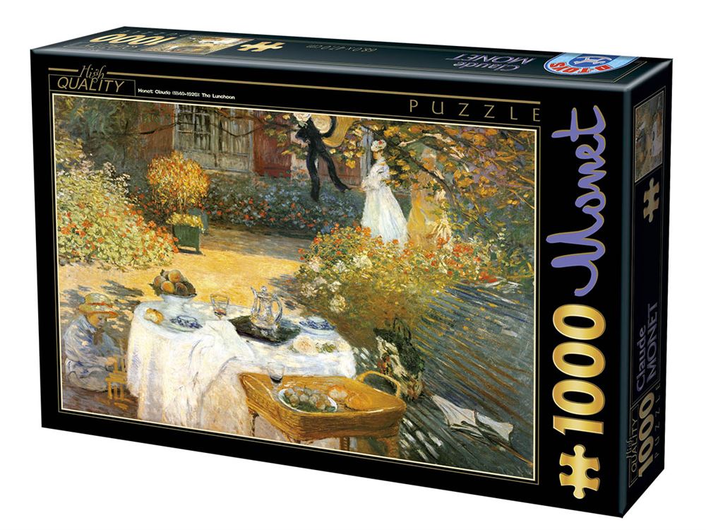 Puzzle 1000 pièces D-Toys Claude Monet Le déjeuner - Puzzle - Achat ...