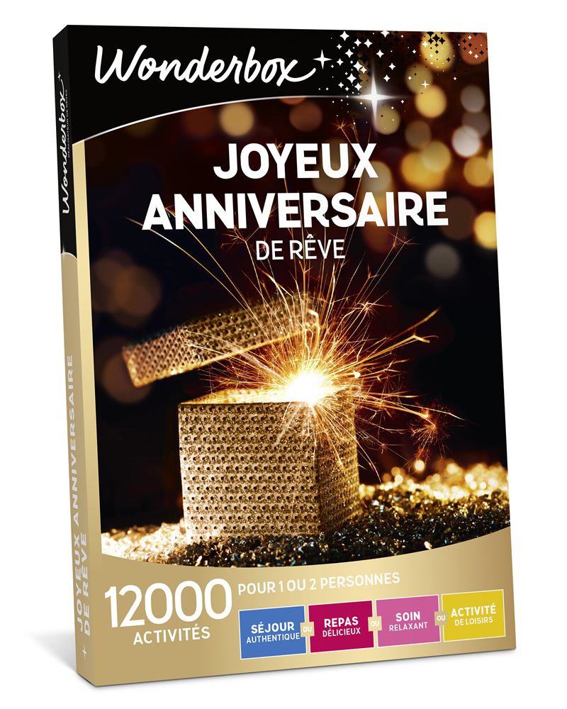 Coffret Cadeau Wonderbox Joyeux Anniversaire de Rêve - Coffret cadeau - Achat & prix | fnac